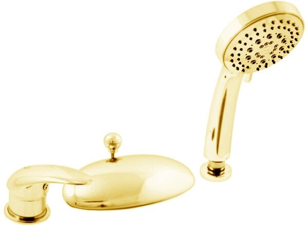 D470.5YZ DUNAJ смеситель каскадный на 3 отверстия, цвет золото RAV Slezak