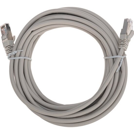Патч-корд F/UTP Rexant cat 5e, медь, LSZH (негорючий), 5 м, RJ45-RJ45, 26AWG, серый