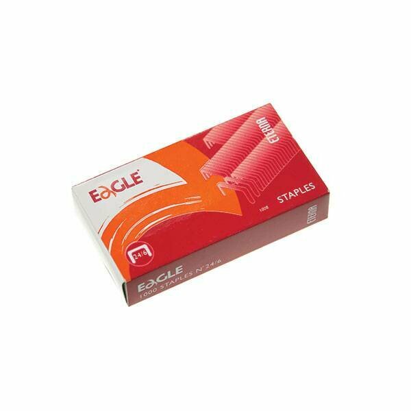 Скобы для степлера Eagle без покрытия, №24/6, 1000 шт (1008)