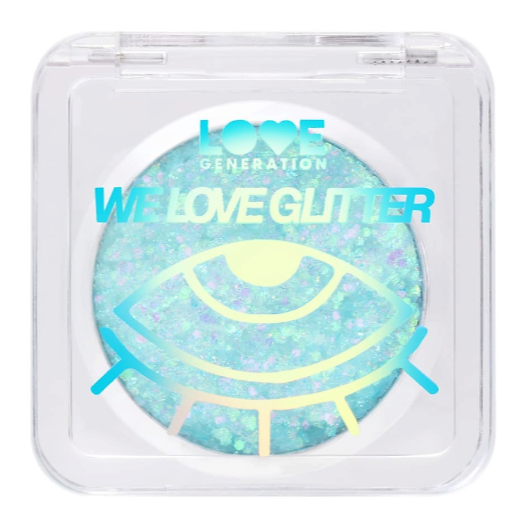 Глиттер для лица Love Generation We love glitter, тон 06 серебристо-зеленый, 1,8 г