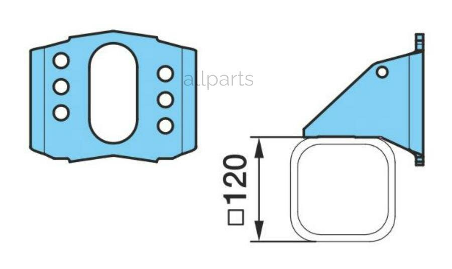 BPW 0318235840 кронштейн тормозной камеры! (м) \BPW