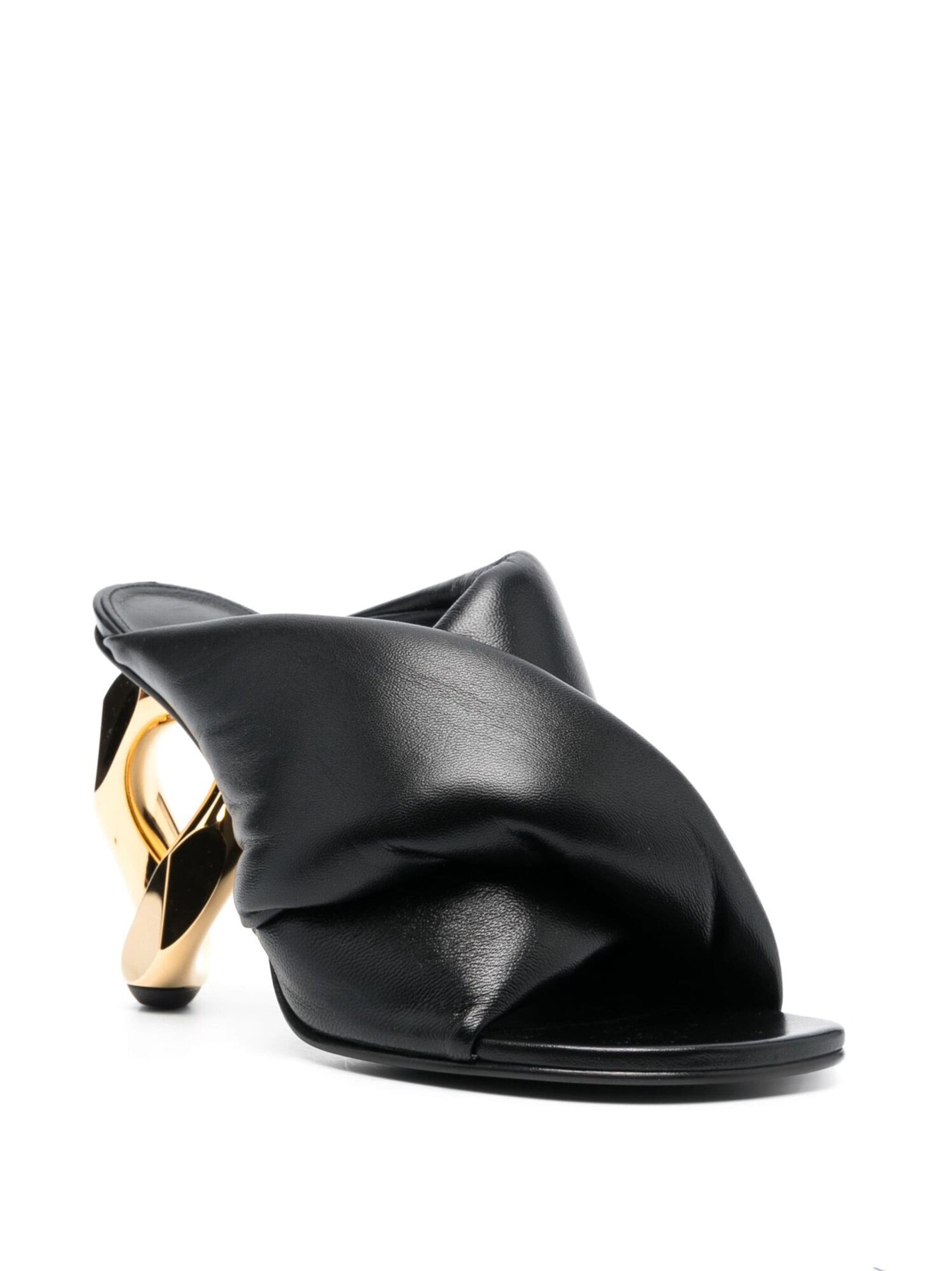 Босоножки JW Anderson Chain Heel 95, размер 36, black/black — фото 1
