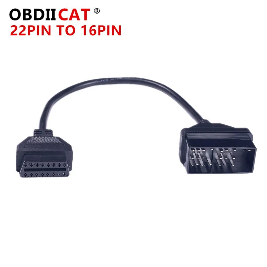 Для Toyota 22 Pin to 16 Pin Female OBD 2 OBDII obd2 22 Pin кабель-переходник автомобильный диагностический инструмент Лучшая цена