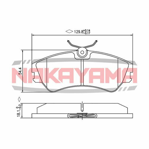 Колодки тормозные дисковые Nakayama HP8155NY