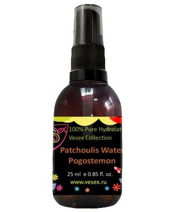 VESEX Гидролат пачули 100 % (пачулевая вода) / Patchouli 25 мл.