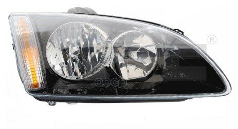 Фара правая! черная/ W5W/PY21W/H7/H1 Ford Focus II 1.4-2.5 04-06 TYC арт. 20A963A52Q