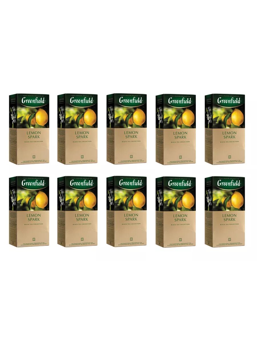Чай черный Lemon Spark, в пакетиках, 10уп по 25шт