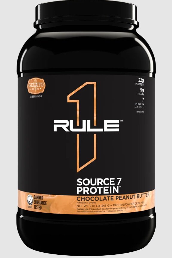 Rule One SOURCE7 PROTEIN 0.9 кг (Chocolate Peanut Butter) Шоколадное арахисовое масло