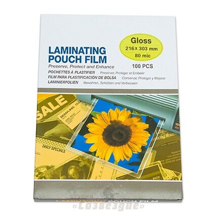 Пленка для ламинирования А-5 DA-155 глянцевая 154х216, 100мкм, 100шт/уп.