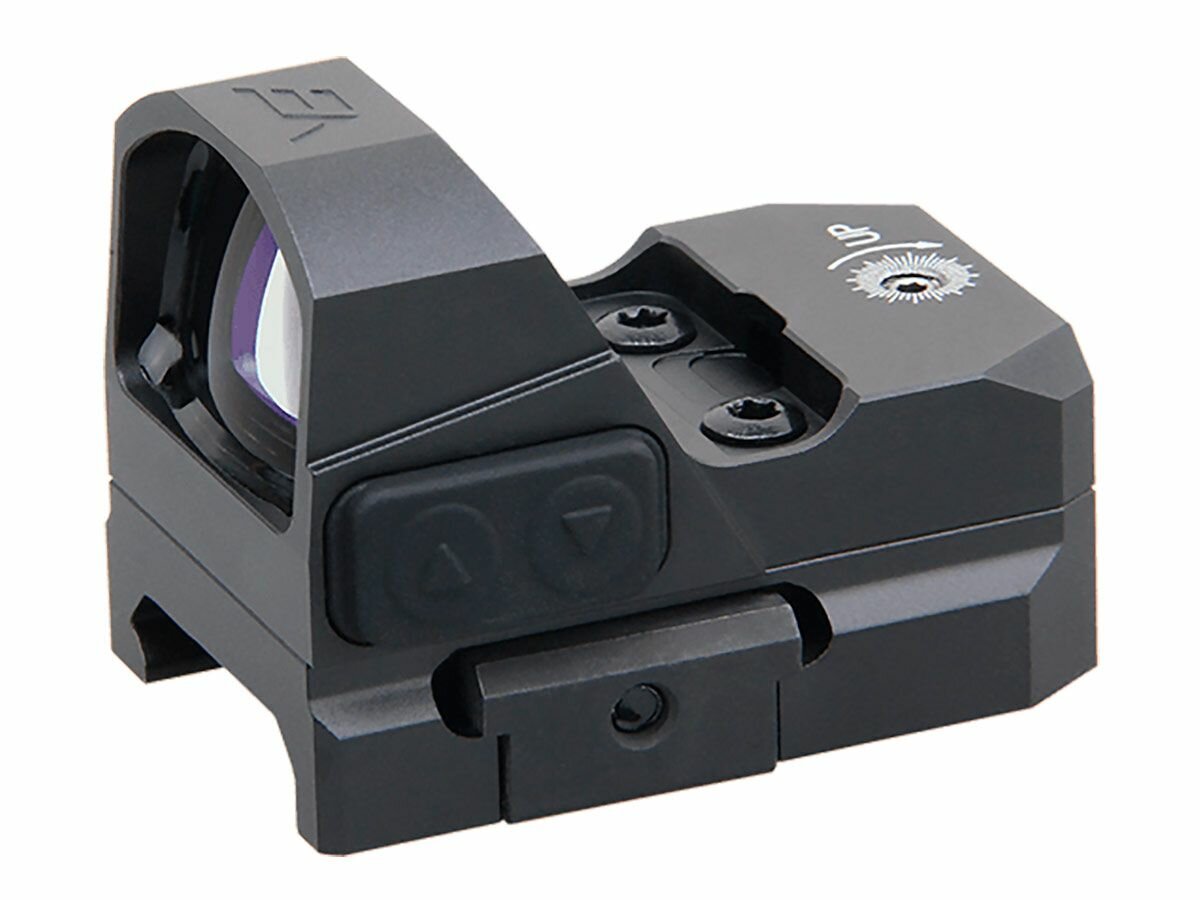 Коллиматор Vector Optics Frenzy 1x17x24 Pistol, открытого типа, точка 5 МOA, зелёная, 8+2NV, на Weaver, IPX6, 56г SCRD-G19II