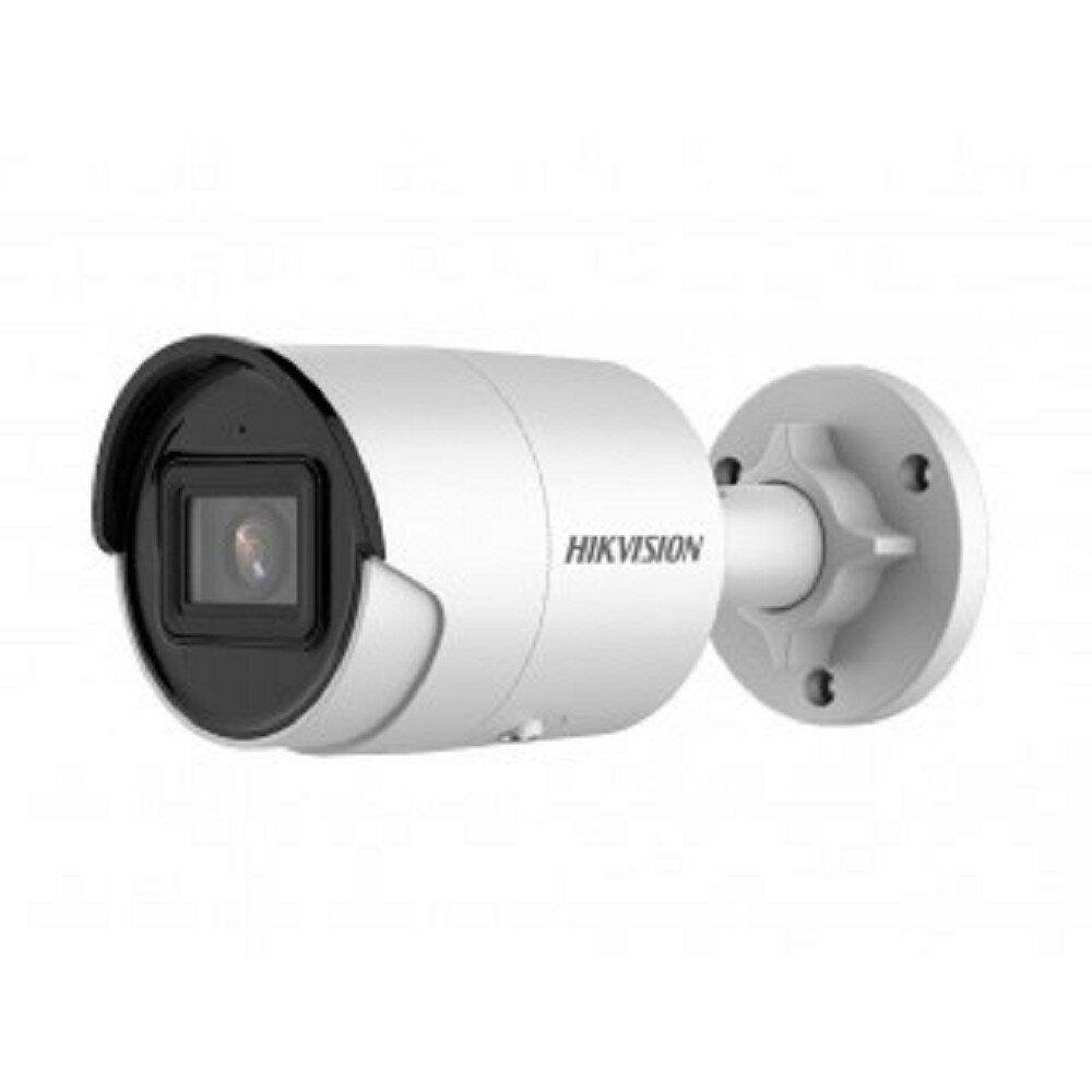Камера видеонаблюдения HIKVISION DS-2CD2023G2-IU Уличная 2 Мп, тип Проводной Белый, Цилиндрическая