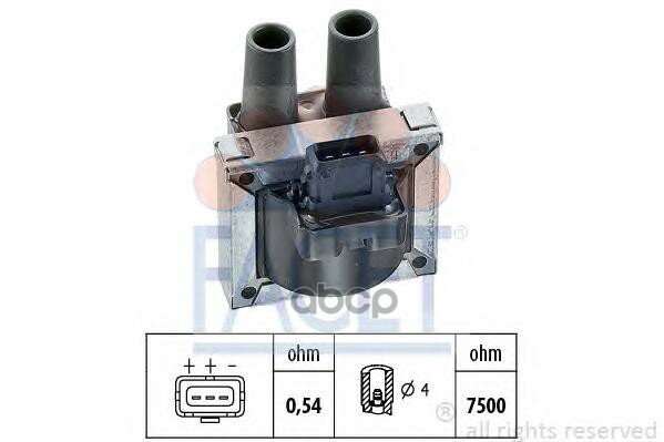 Катушка зажигания RENAULT LAGUNA I 2.0 03, 99-03, 01 Facet арт. 96096