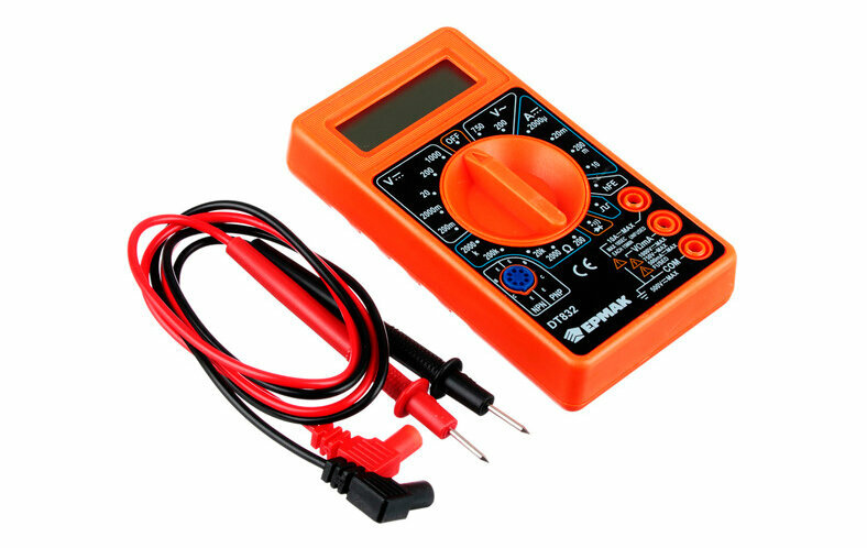 Мультиметр цифровой ермак DT-832