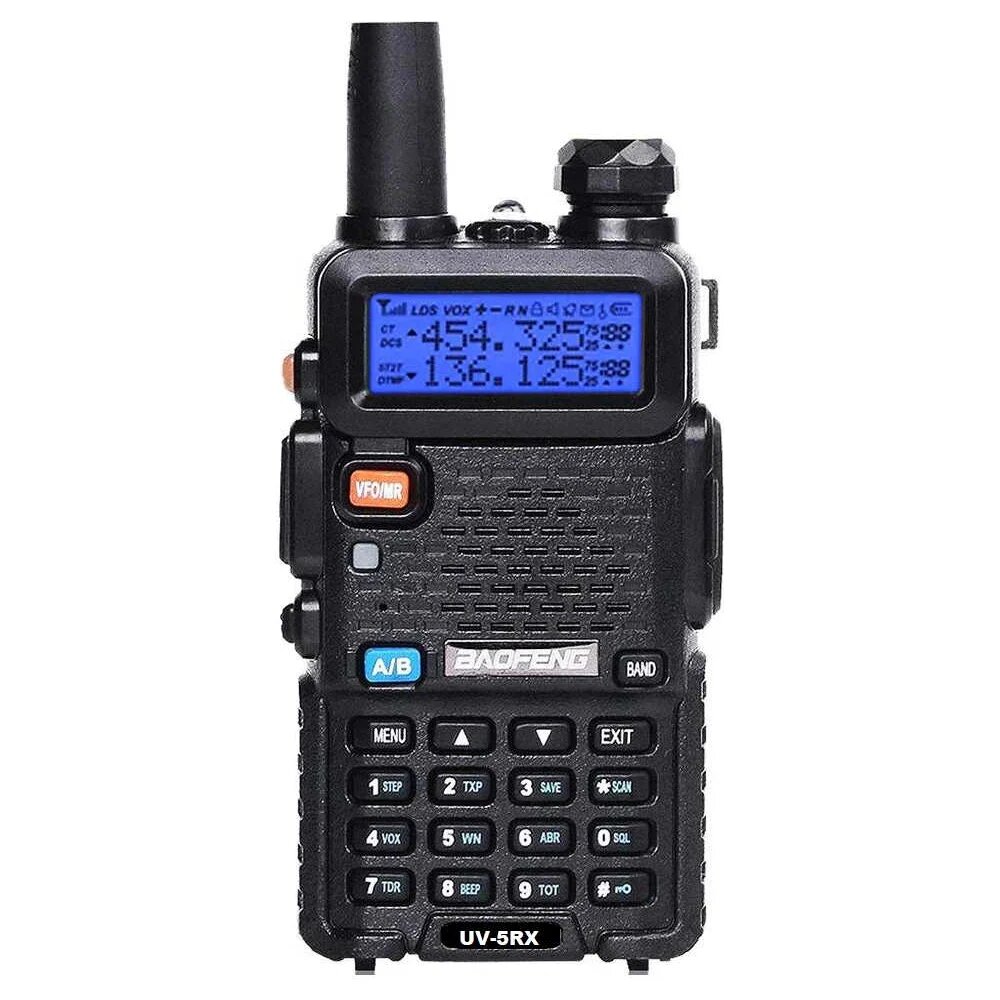 Портативная радиостанция Baofeng UV-5RX/1800мАч, 136-174/200-260/400-520 МГц, 128 каналов, 5 Вт 00030200