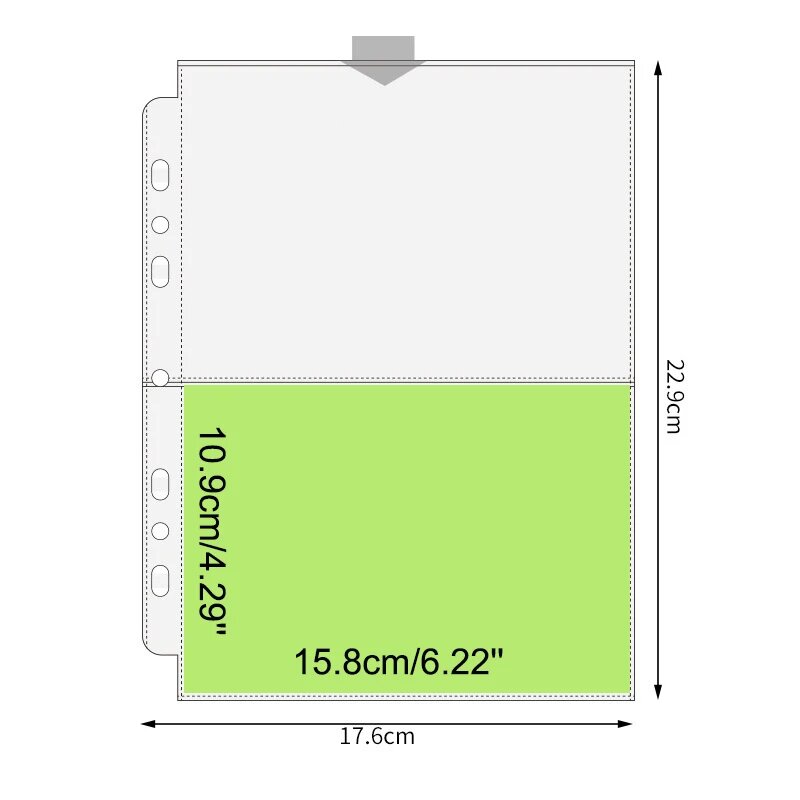 Магнитная папка для фотокарт Kpop, искусственная кожа, А5 7 Hole 2P 10pcs