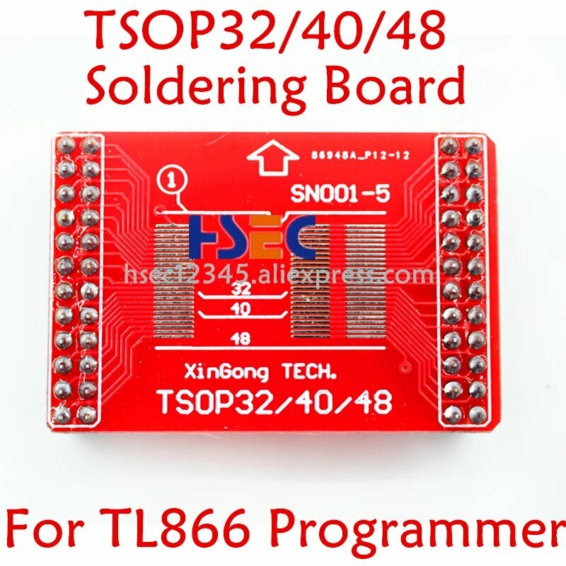 TSOP32 паяльный адаптер + TSOP32 TSOP40 TSOP48 адаптер для minipro TL866CS /A Xgecu TL866ii plus tl866 USB Универсальный программатор