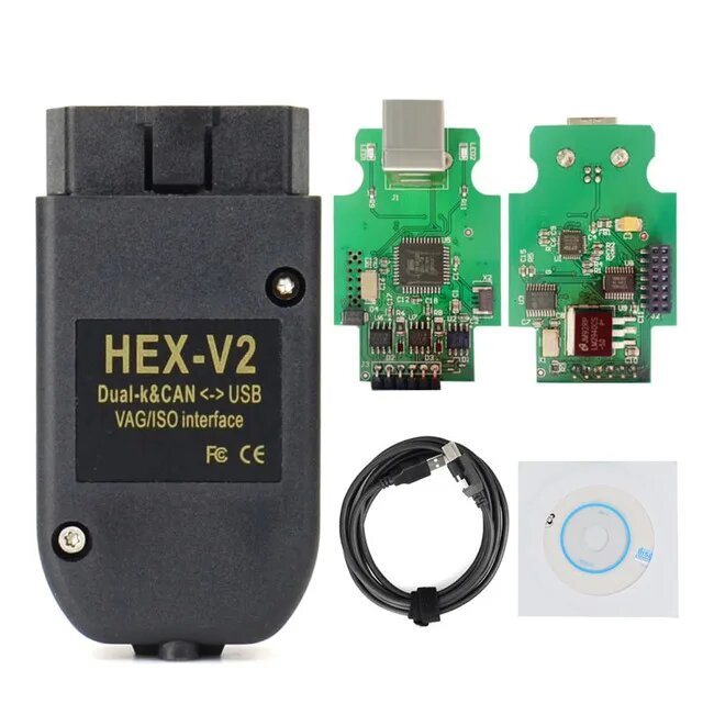 USB-интерфейс VAGCOM 22,3 HEX V2, vag 22,3, многоязычный ATMEGA162 + 16V8 + Hungarian English