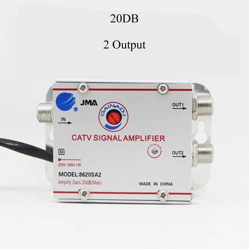 Усилитель ТВ-сигнала 2 выхода 20DB