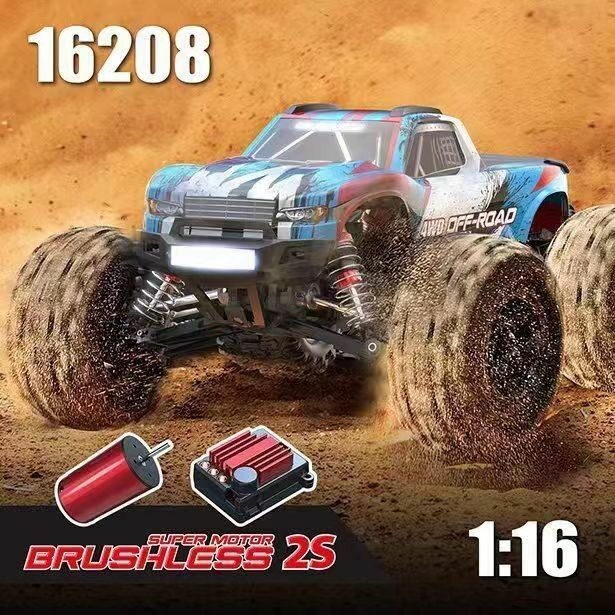 MJX-16208 RC Jeep 4WD LED 1:16 2.4G Drifter/максимальная скорость: 45 км / ч, бесщеточный двигатель/ый двигатель