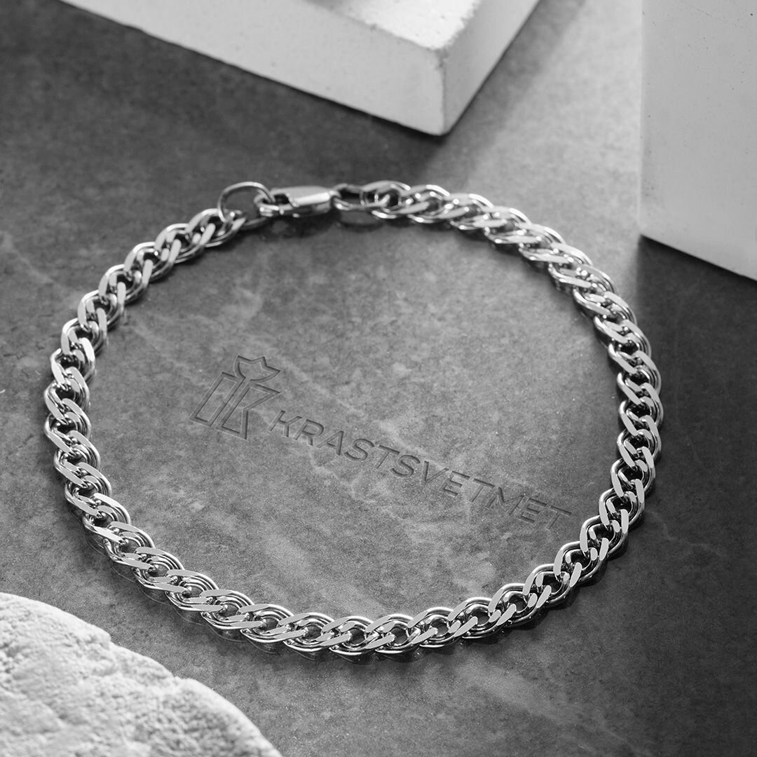 Браслет, серебро, 925 проба, родирование