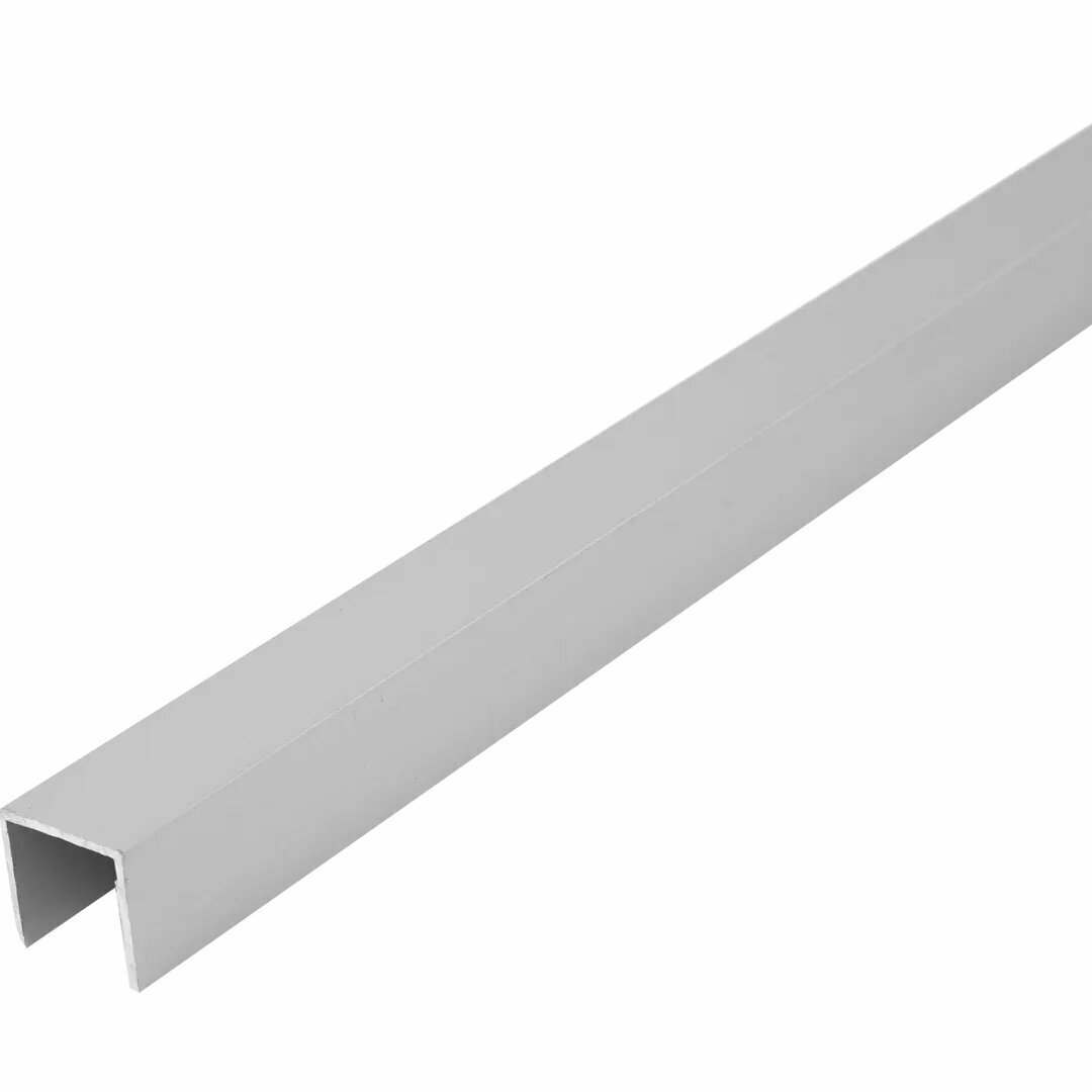 Швеллер алюминиевый 20x20x20x15 мм 2 м цвет серебро