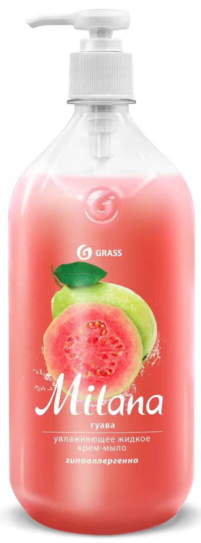 Жидкое крем-мыло Grass Milana Гуава 1 л