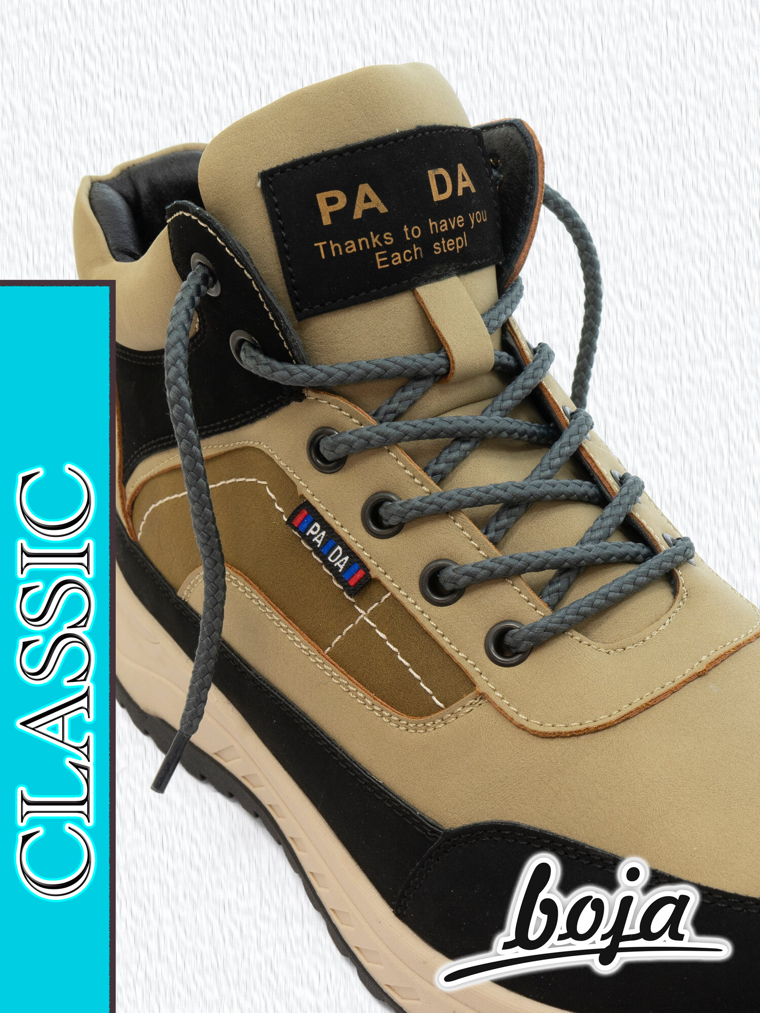 Шнурки для обуви BOJA (ЭФА), круглые, серые, 120 см, для кроссовок; ботинок; кед; бутсов