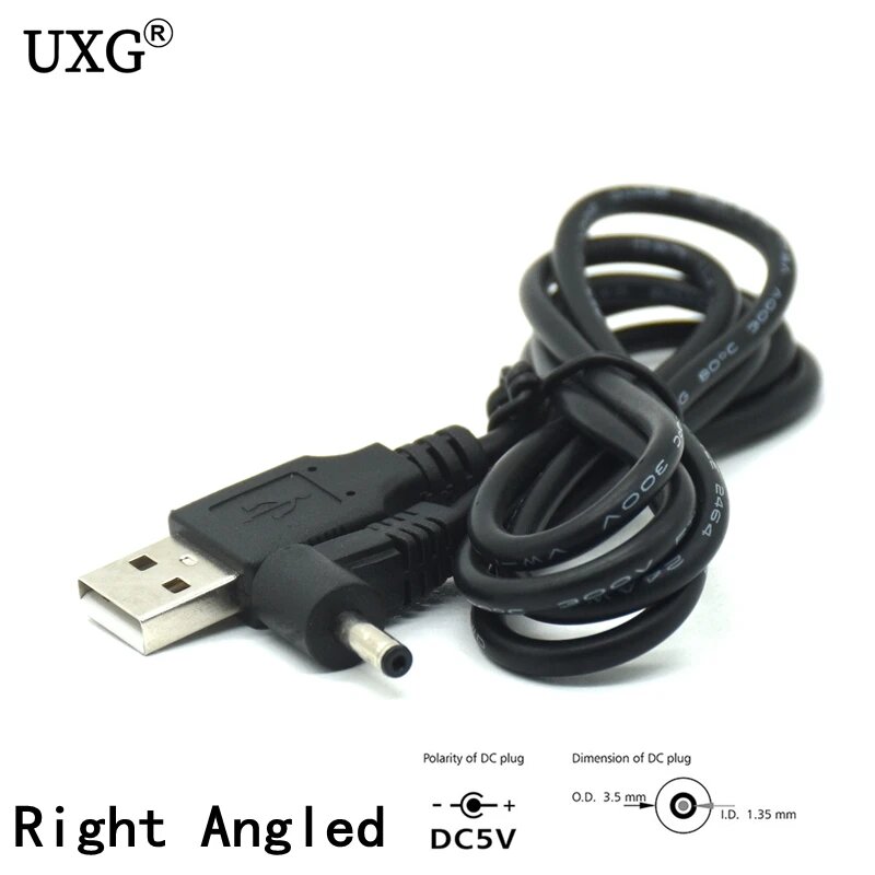 Кабель питания UXG USB на 3,5*1,35 мм 1 м RI-BK