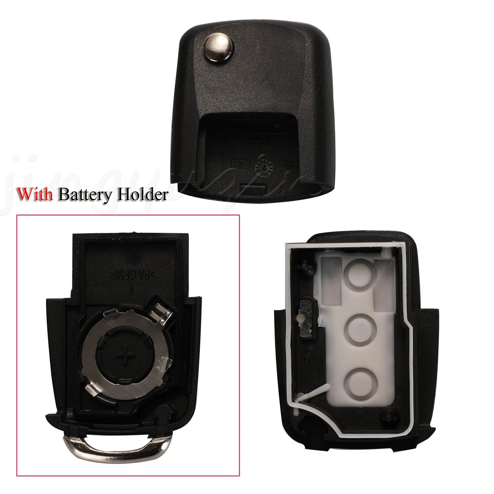 Jingyuqin 3-кнопочный раскладной корпус для автомобильного ключа-пульта для Vw Golf 4 5 No blade