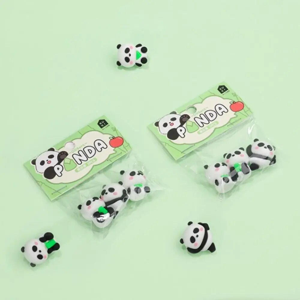 Мини-ластики 3D мультфильм медведь сыр панда 3 штуки
