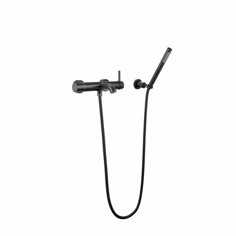 Смеситель для ванны с душем Milacio Ultra MCU.350. MB чёрный матовый