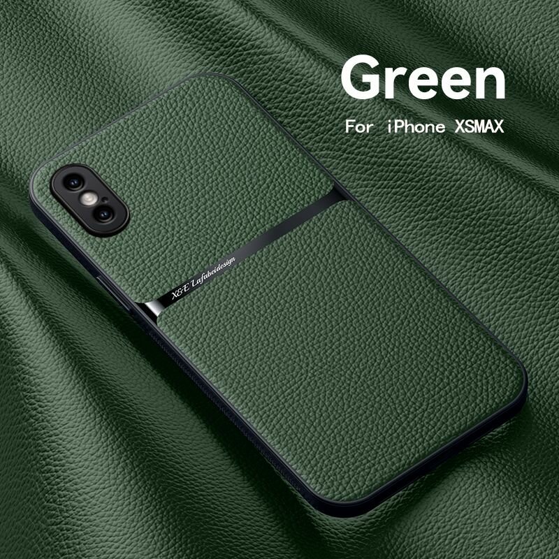 FASNYA Чехол для Apple iPhone XS Max /чехол-Кожа на Айфон XC макс Чехол для телефона с защитой камеры магнитный автомобильный держатель