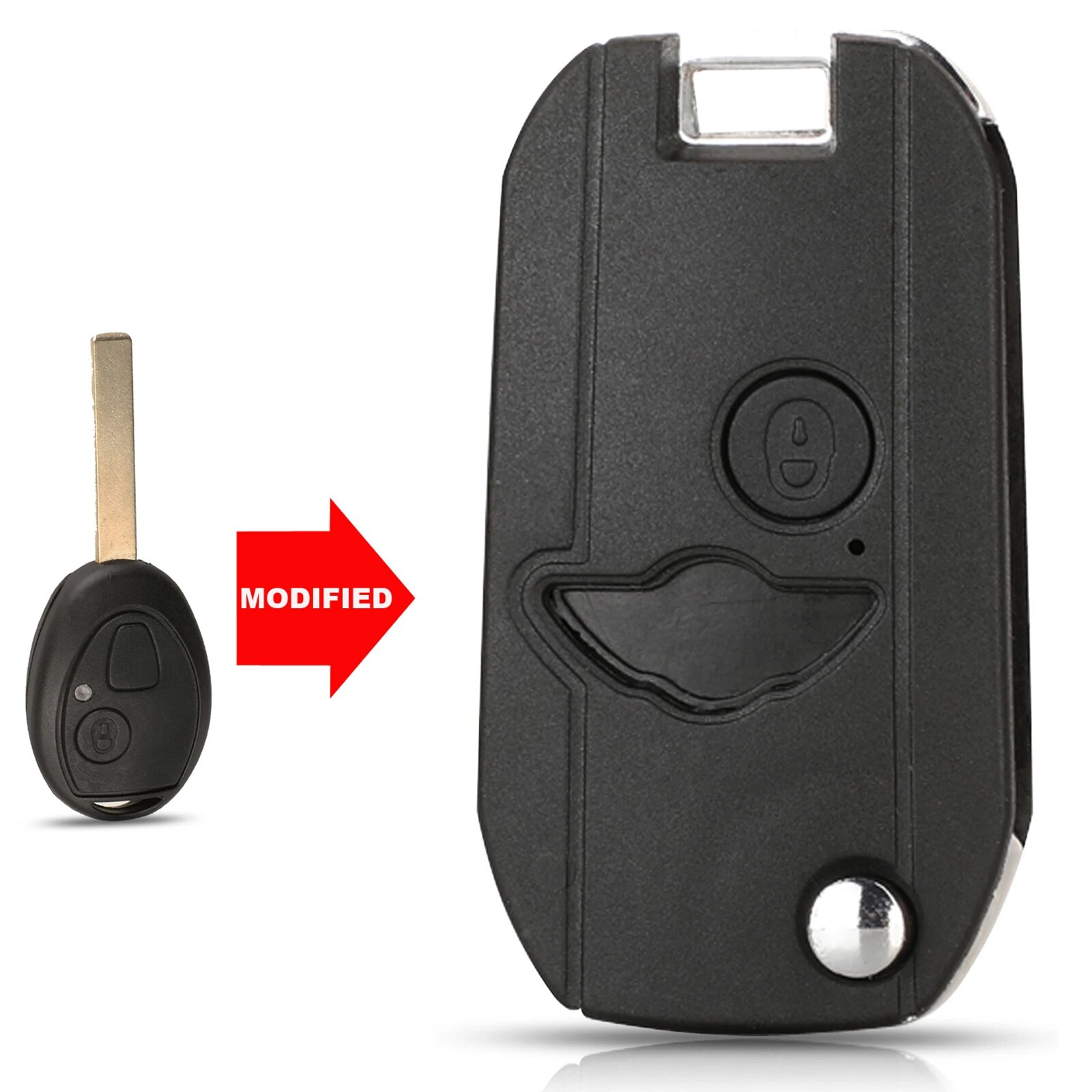 Jingyuqin Модифицированный Автомобильный Дистанционный Ключ С 2 Кнопками Для MG BMW Mini Cooper R53 R50 S Land Rover 75 Z3 Z4.