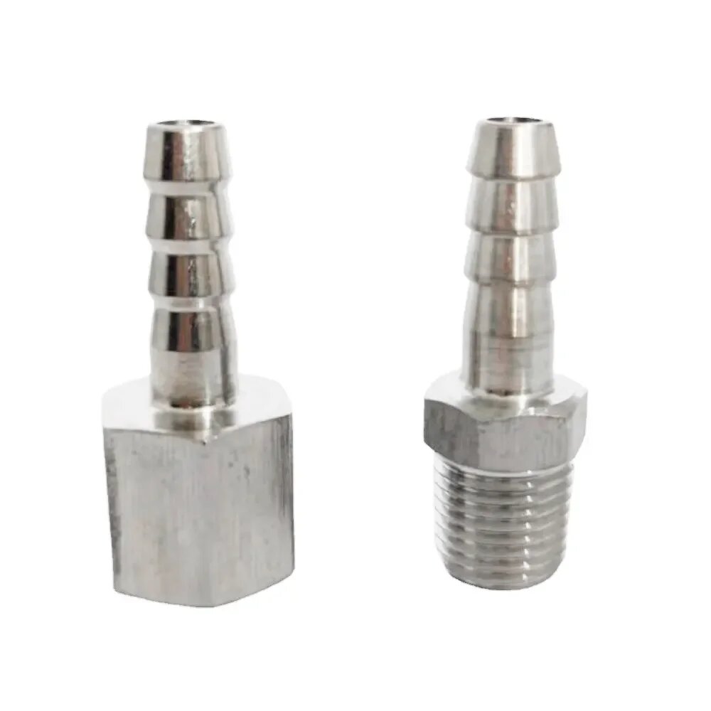 Фитинг для шланга из нержавеющей стали 304 1/4", Male Thread, Fit 8mm I.D Hose