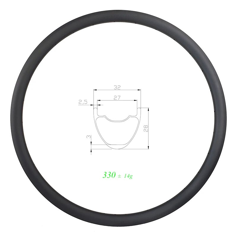 Speedsafe 330g SL 29er MTB XC карбоновые колеса Clincher Tubeless 32H UD matte