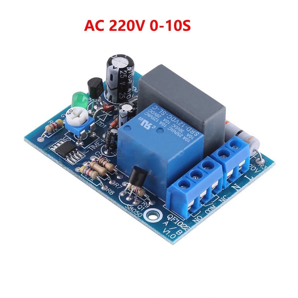 Gaqqee Time Delay Relay Module 220В 0-10 seconds