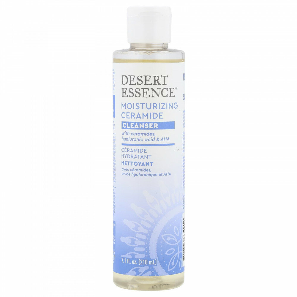 Desert Essence, Увлажняющее очищающее средство с керамидами, 210 мл (7,1 жидк. унц.)