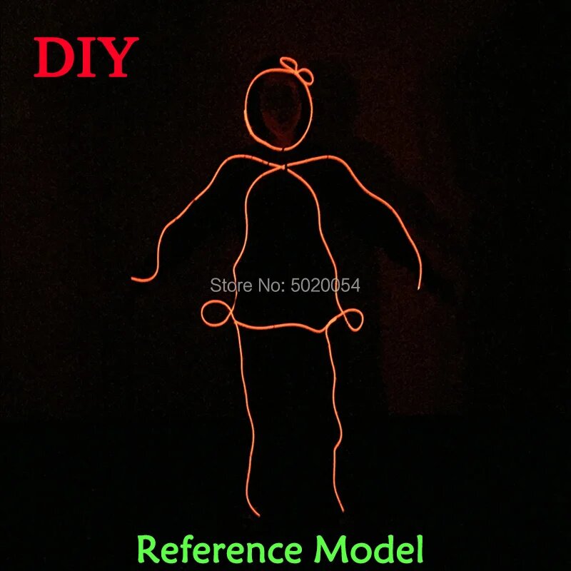 Светящийся костюм GZYUCHAO EL Design-C