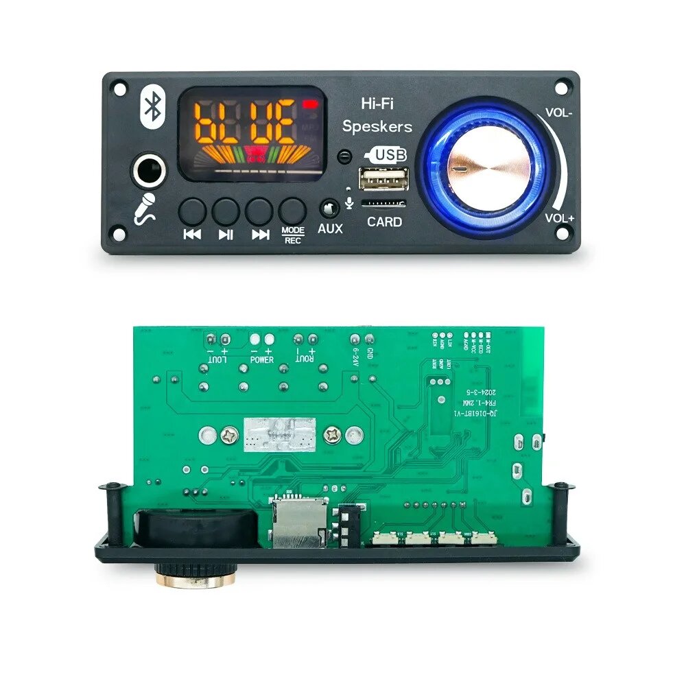 Автомобильный MP3 плеер Bluetooth 160W, DC 5V-25V