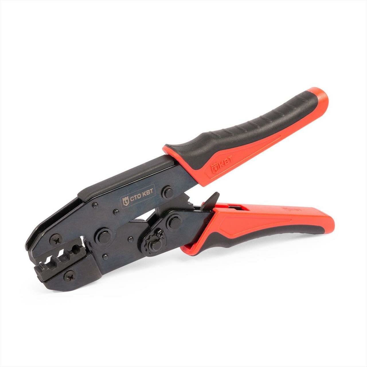Пресс-клещи (кримпер) CTО-18 с матрицей для опрессовки изолированных и неизолированных наконечников серия ПРОФИ КВТ 90763