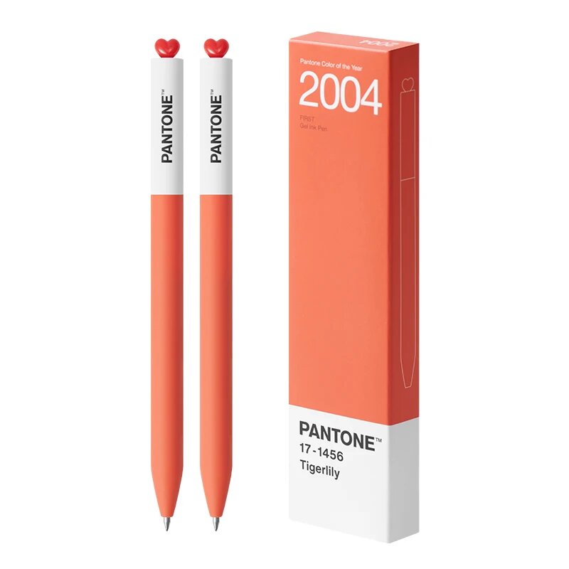 Ручки гелевые 2 шт. Pantone 2004 Tigerrlily