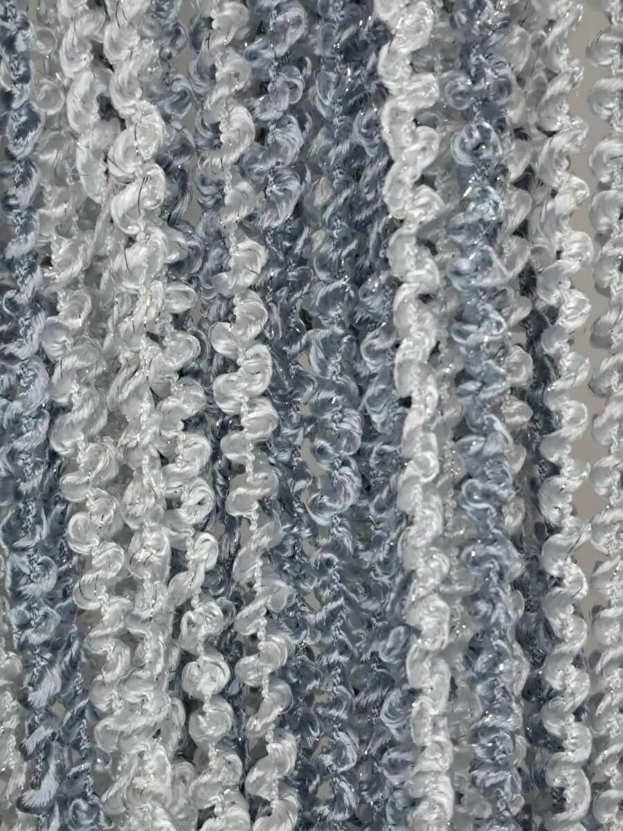 Кисея нитяные шторы с люрексом спираль 300*300