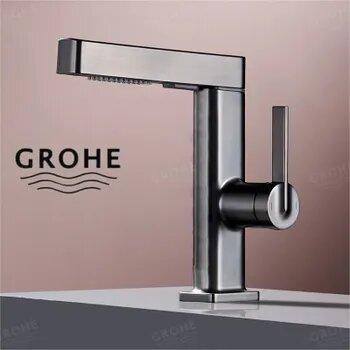 GROH'E смеситель для умывальника, выдвижной цифровой дисплей, многофункциональный туалет, шкаф для ванной комнаты, выдвижная поверхность для горячей и холодной воды смеситель для раковины 172862951