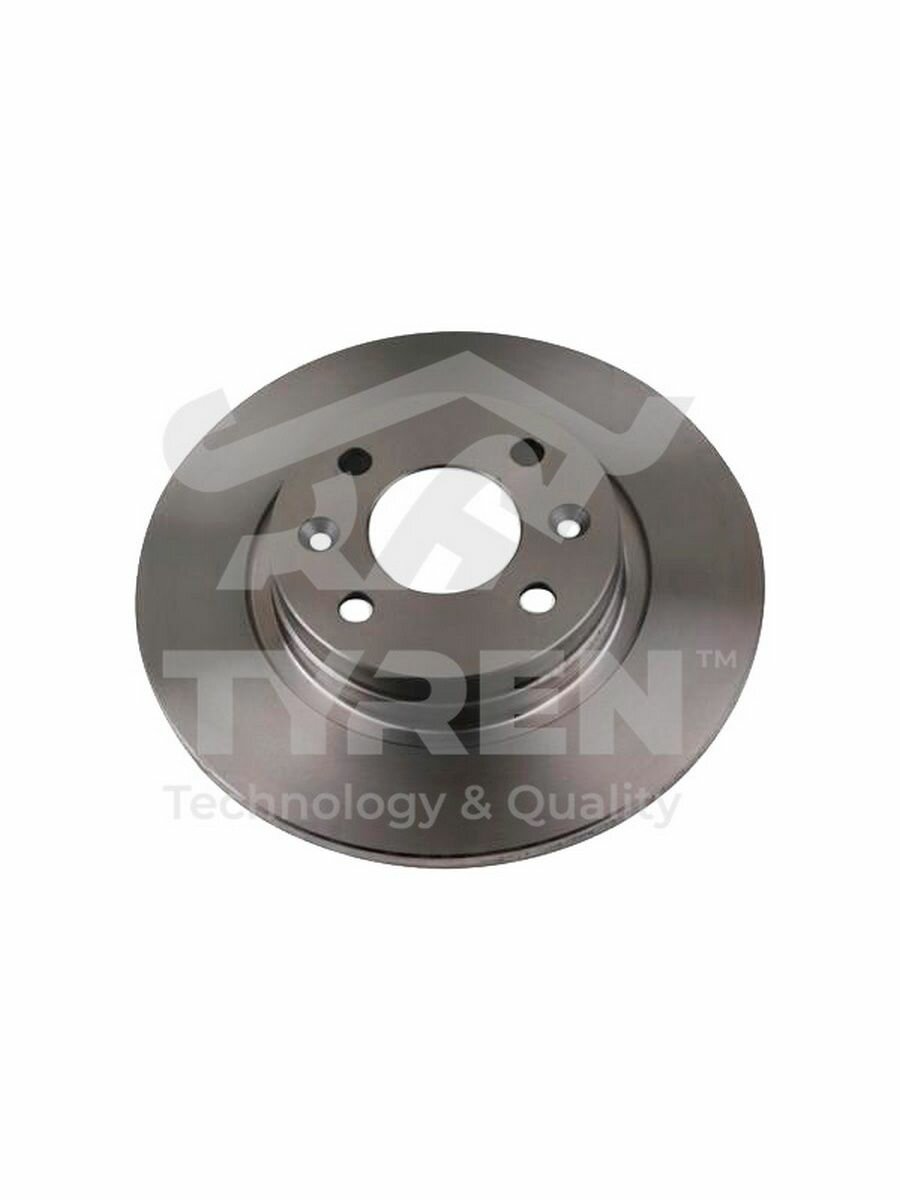 Диск тормозной передний Tyren TYR1017621 для а/м Dacia/Renault Sandero, Twingo, Lada Largus
