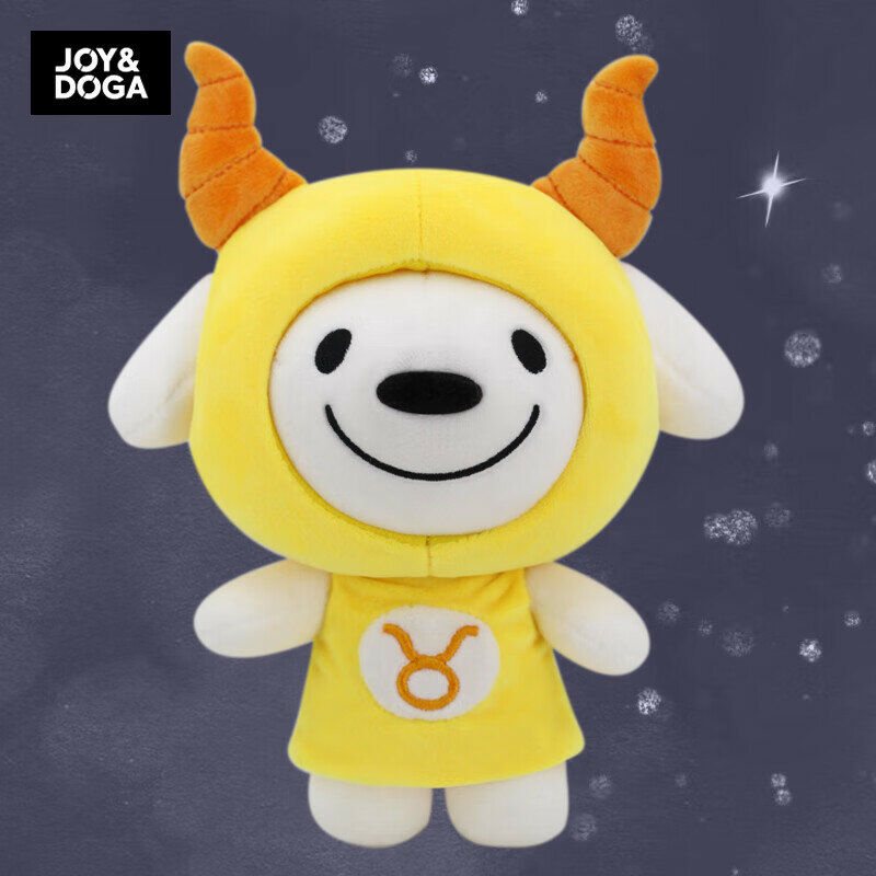 JOY&DOGA Plush Toy Joy Mascot Dog Doll Zodiac Series - Taurus