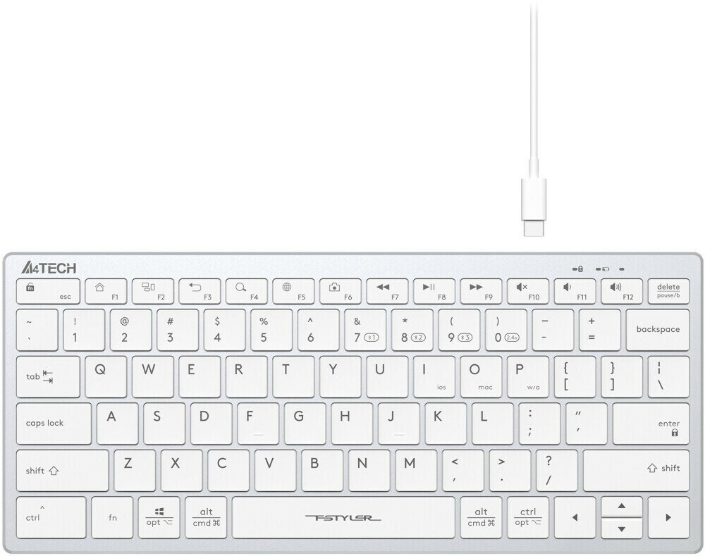 Клавиатура A4Tech FBX51C белый