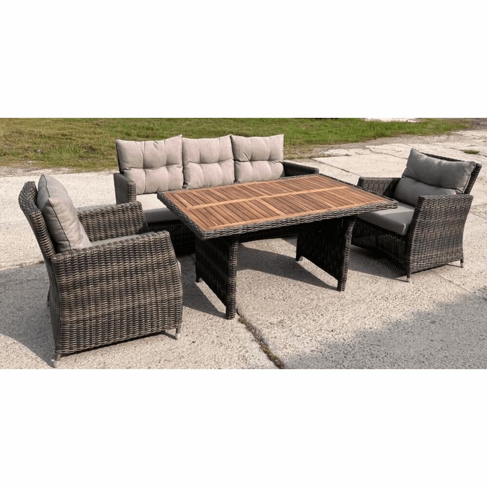 Комплект мебели с диваномAFM-308A Brown (Afina Garden)