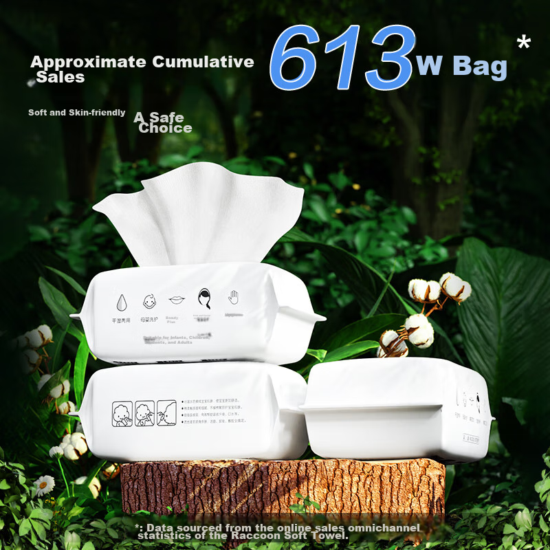 Xiaohuanxiong Baby Soft Wipes, Wet And Dry Use, Portable Hand And Face Cleansing Wipes for Children And Infants, 100 Sheets * 16 Packs