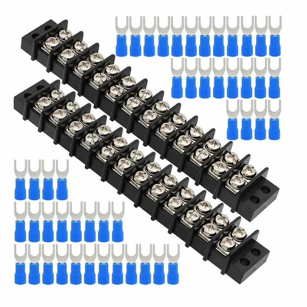 Комплект из 2 частей, клеммная колодка, двухрядный винтовой клеммный соединитель-12P