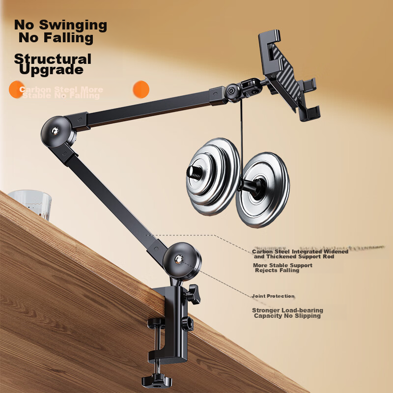 Kerunle [Turbo Lock] Phone Stand, Bedside Tablet Stand, Lazy Stand, IPad Stand, Desktop Stand, Exam Stand, Dorm Stand, Binge-Watching Stand, Back-To Stand, Live Streaming Stand, Gaming Stand, PUBG Stand, Online Class Stand, Overhead Shooting Stand